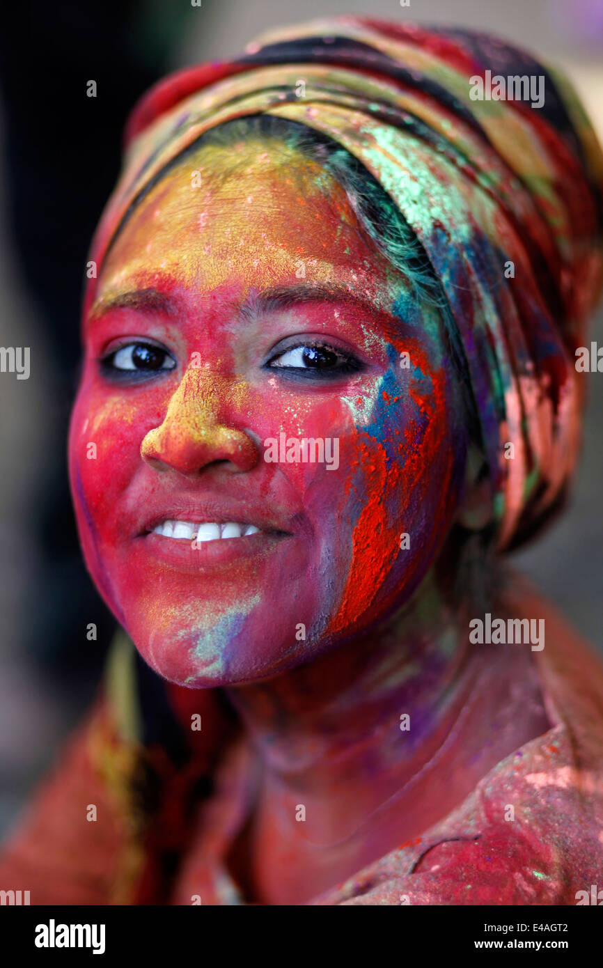 Holi portrait hi-res stock photography and images - Alamy