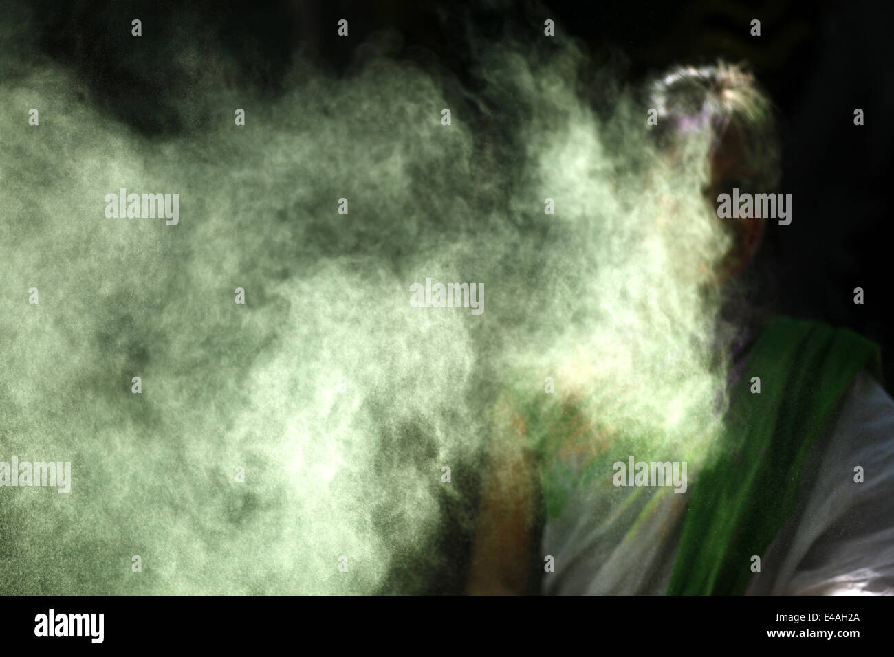 Child playing holi festival hi-res stock photography and images - Alamy