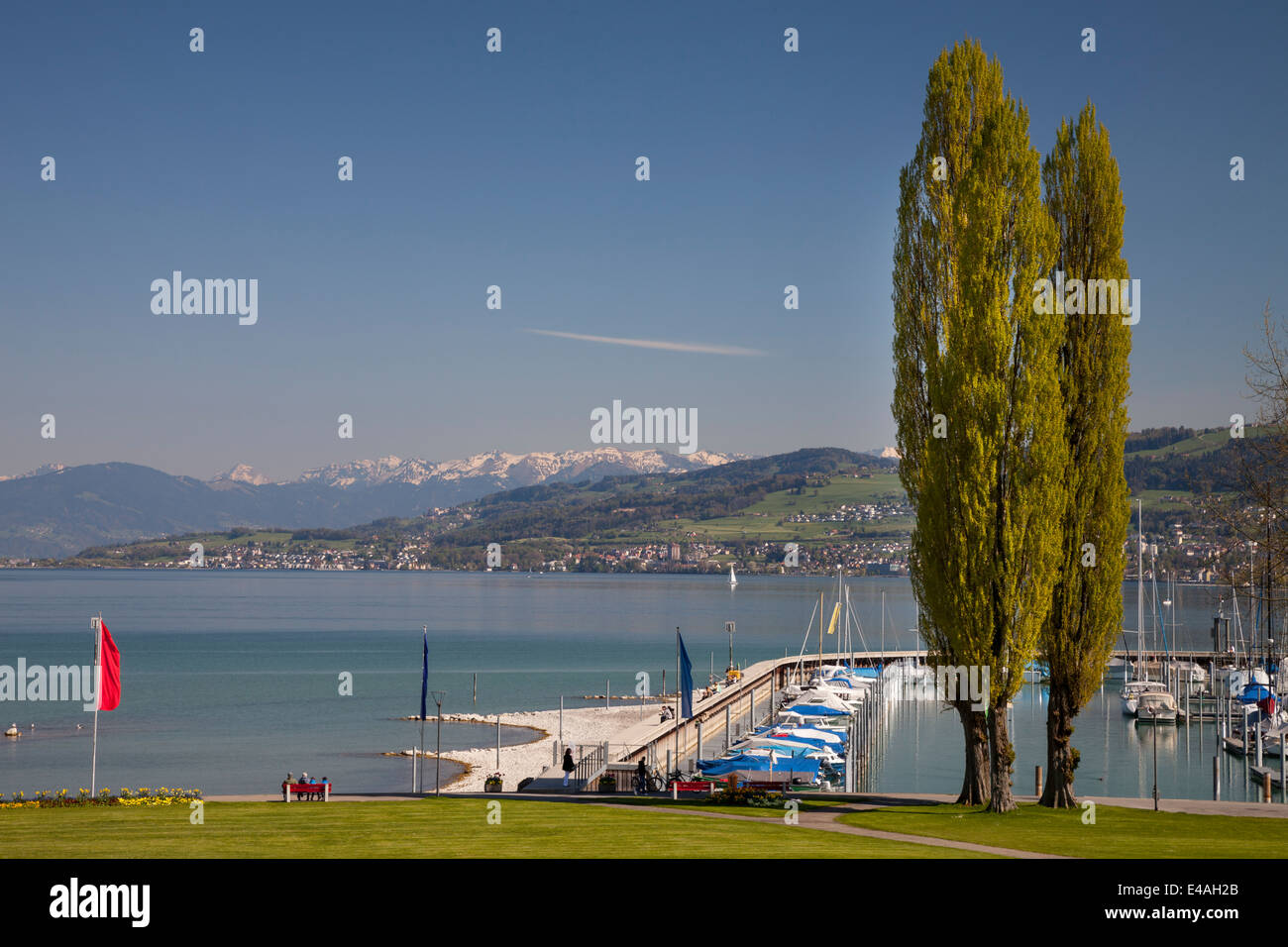 Switzerland, Thurgau, Arbon, Lake Constance, Harbour Stock Photo - Alamy