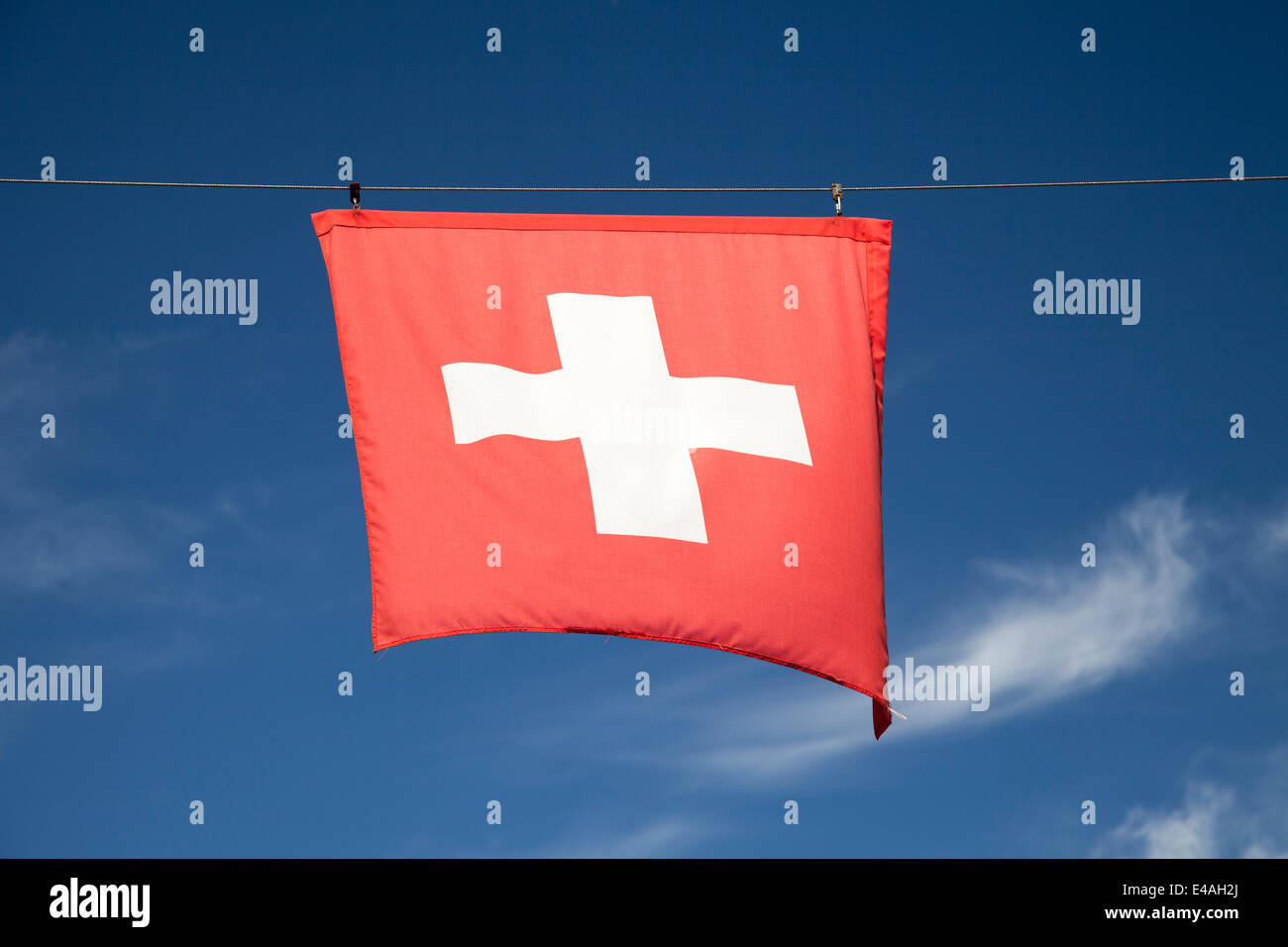 Switzerland, Swiss flag Stock Photo - Alamy