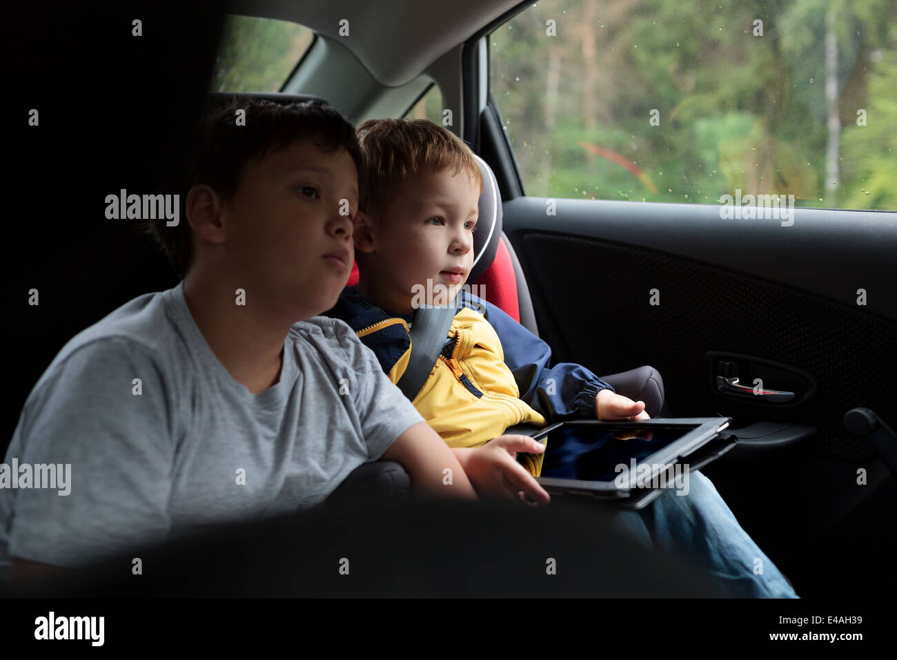 Child tablet car hi-res stock photography and images - Alamy