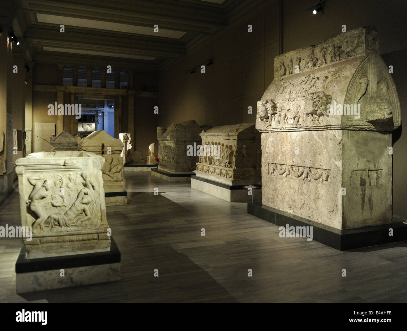 Turkey. Istanbul. Archaeological museum. Interior Stock Photo - Alamy
