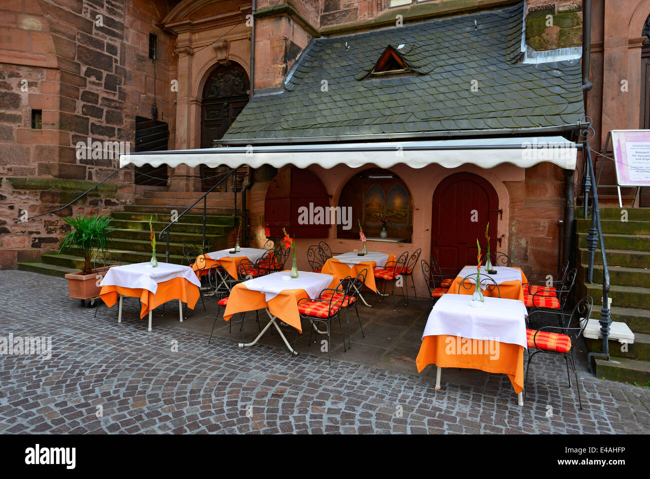 Cafe Heidelberg Germany DE Europe Neckar River Stock Photo - Alamy