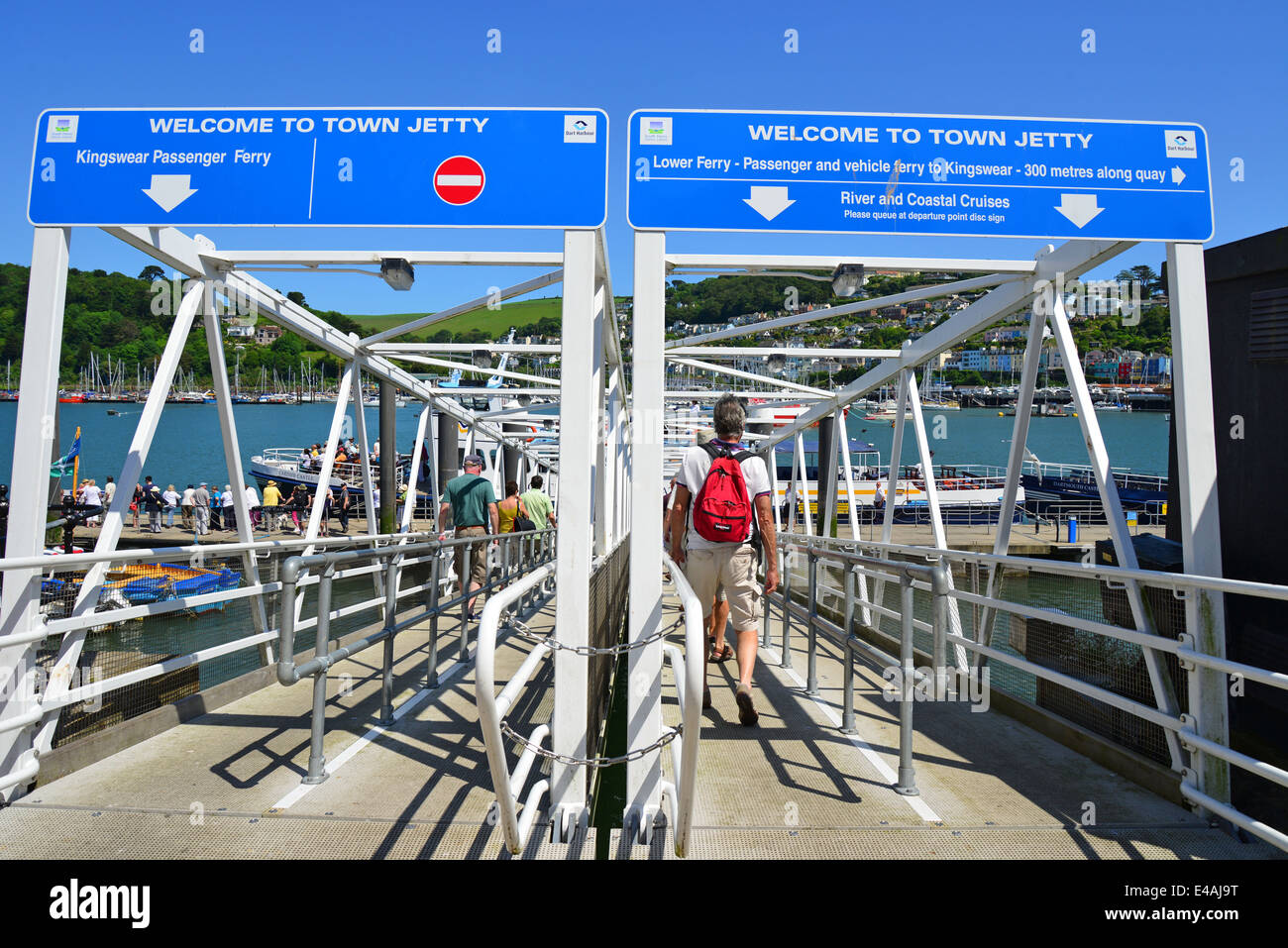 Passenger ferry ramp, Dartmouth, Devon, England, United Kingdom Stock ...