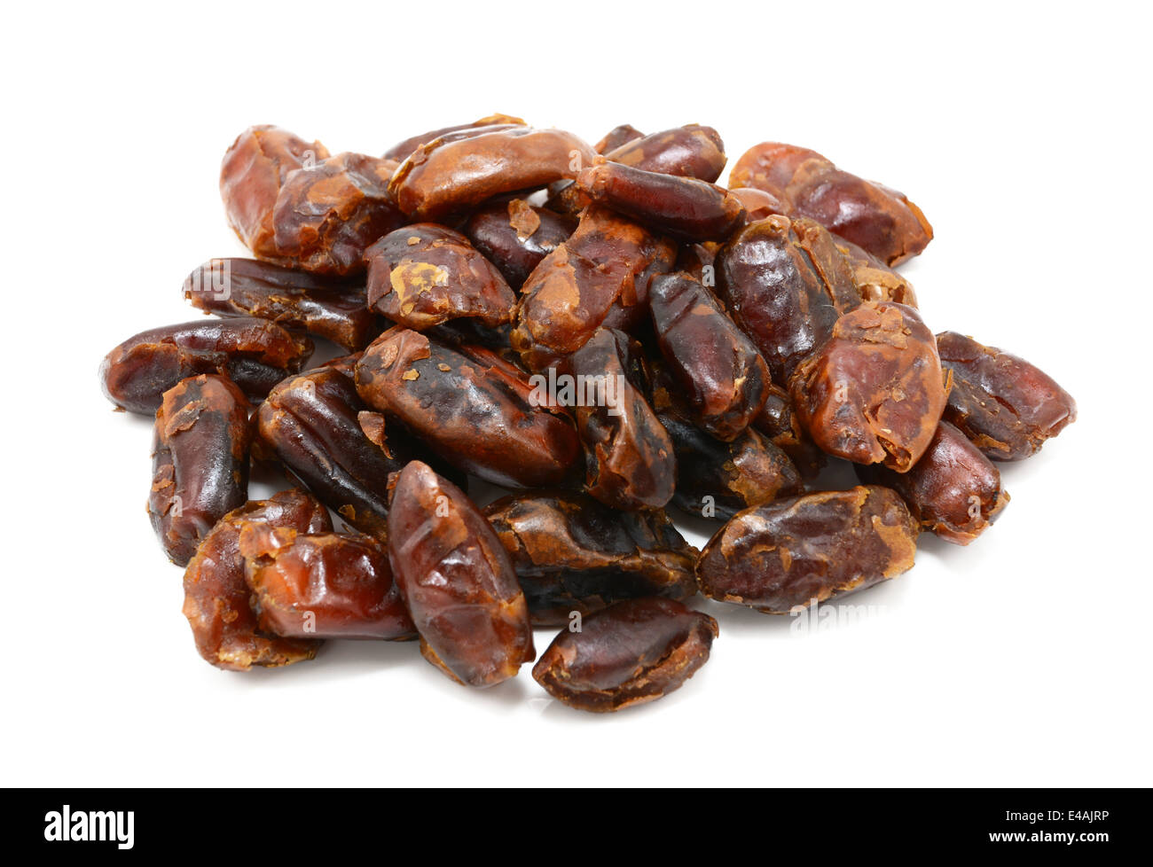 Sticky whole dates, isolated on a white background Stock Photo - Alamy