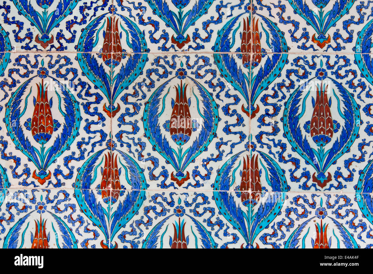 Turkish Blue Tile Stock Photo - Alamy