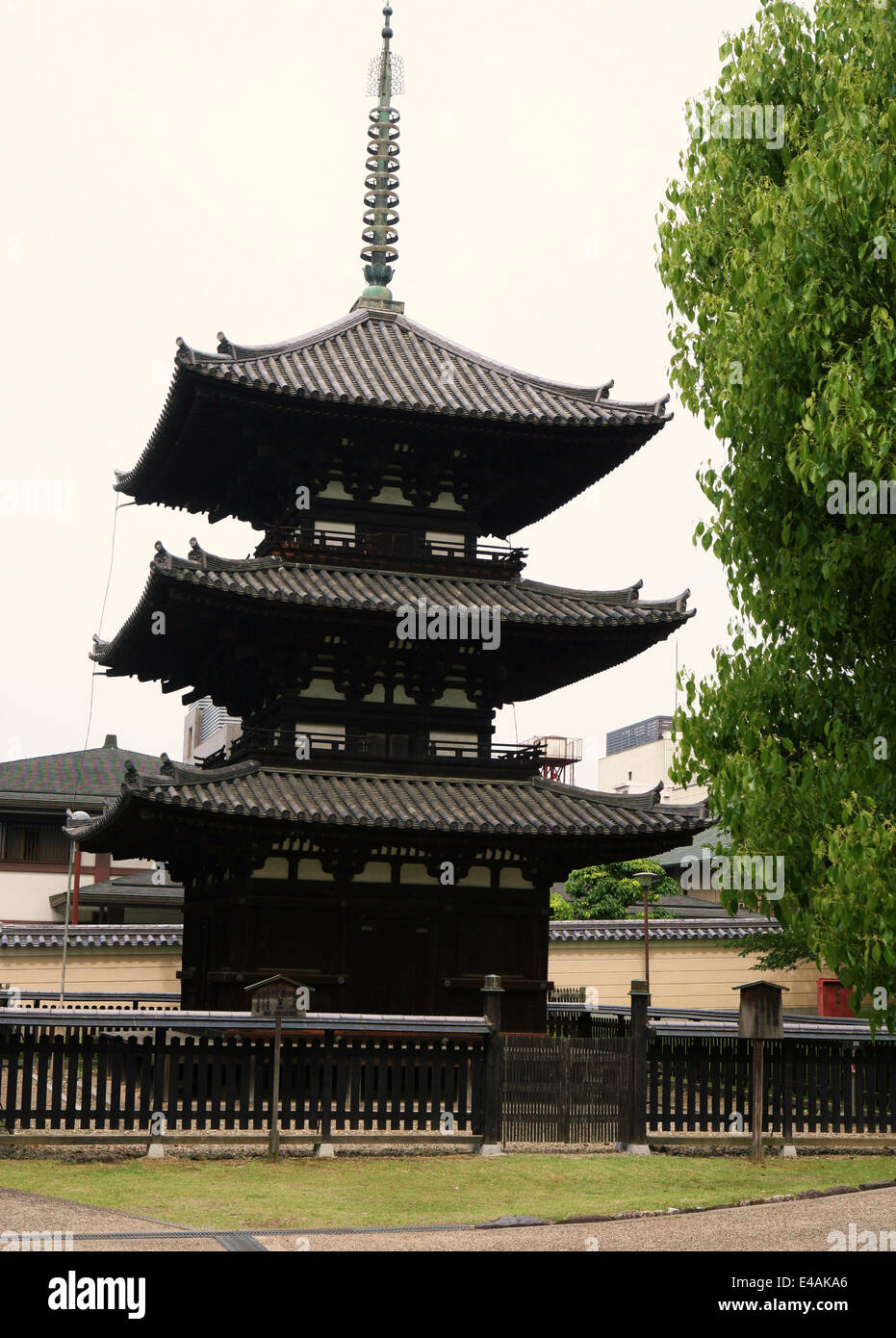 Nara 3 storey pagoda Japan Stock Photo - Alamy