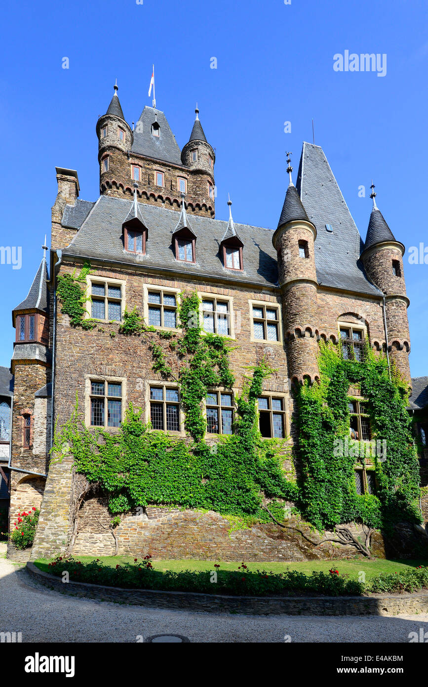 Reichsburg Castle Mosel River Cochem Germany Europe Cruise Stock Photo ...