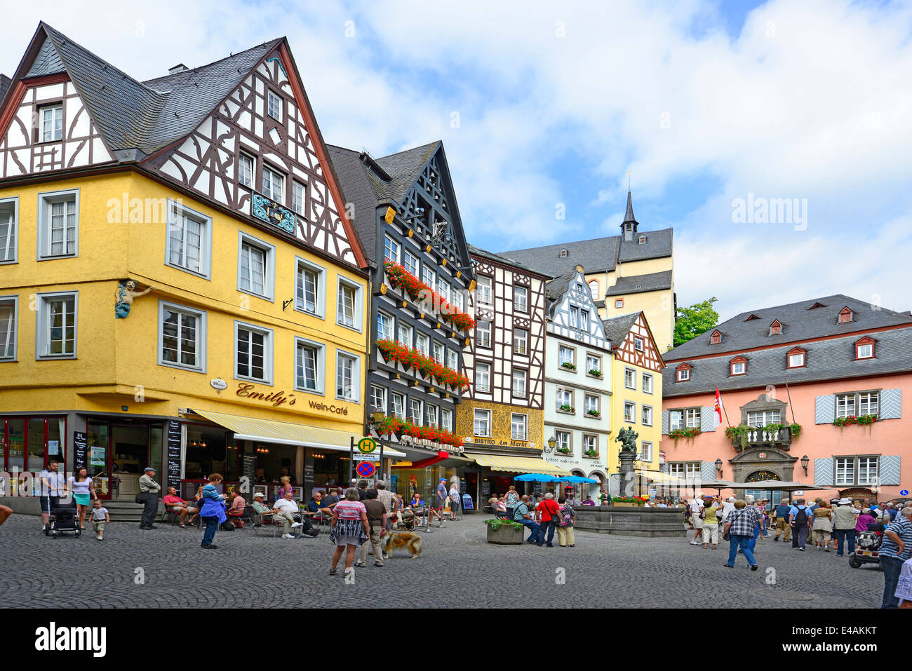 Cochem Germany Town Square Mosel River DE Europe Cruise Stock Photo - Alamy