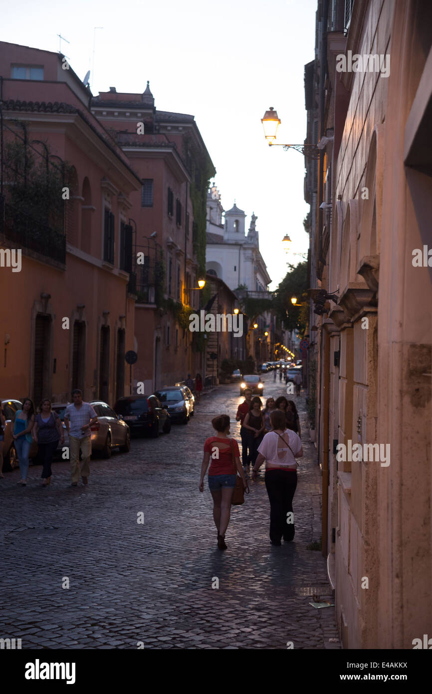 Via Giulia's arch, Rome, Italy Stock Photo - Alamy