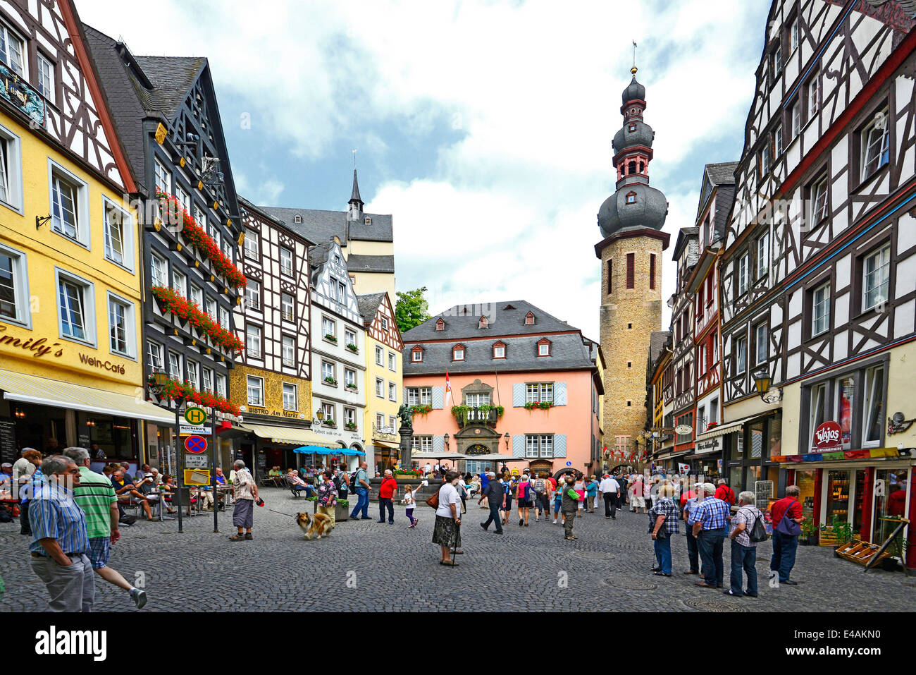 Cochem Germany Town Square Mosel River DE Europe Cruise Stock Photo - Alamy