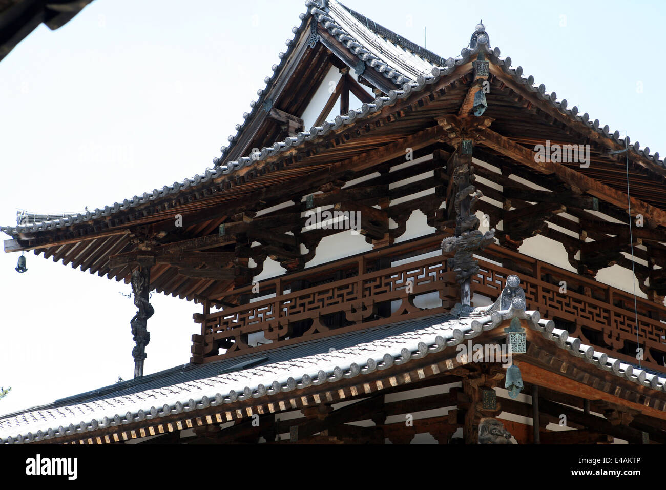 Horyuji temple complex Stock Photo - Alamy