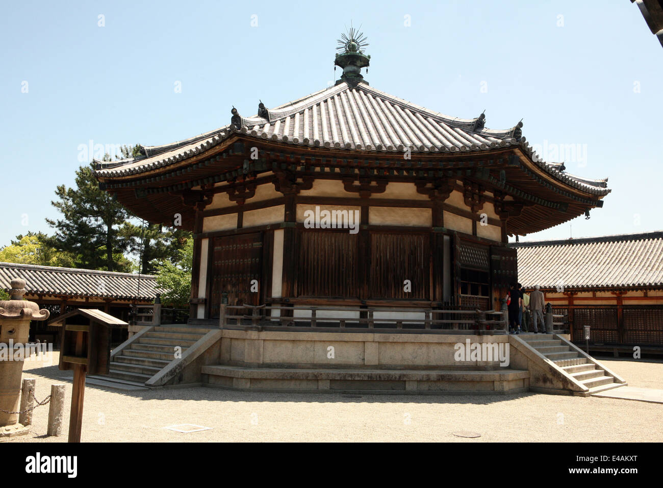 Horyuji temple complex Stock Photo - Alamy