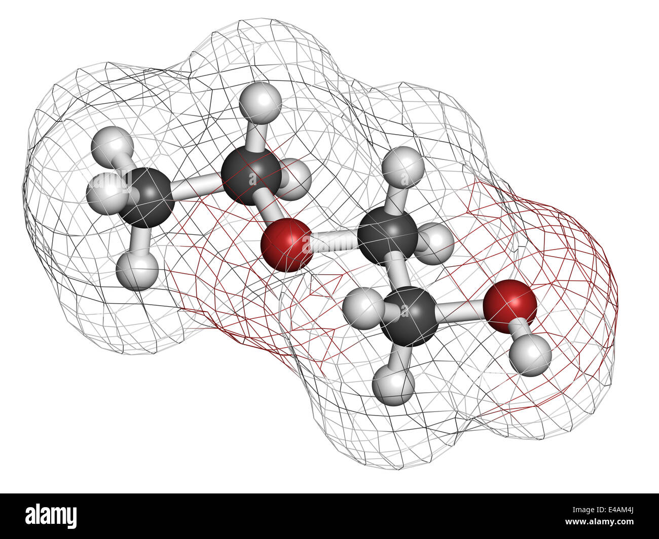 2-ethoxyethanol solvent molecule. Can dissolve many types of molecules ...