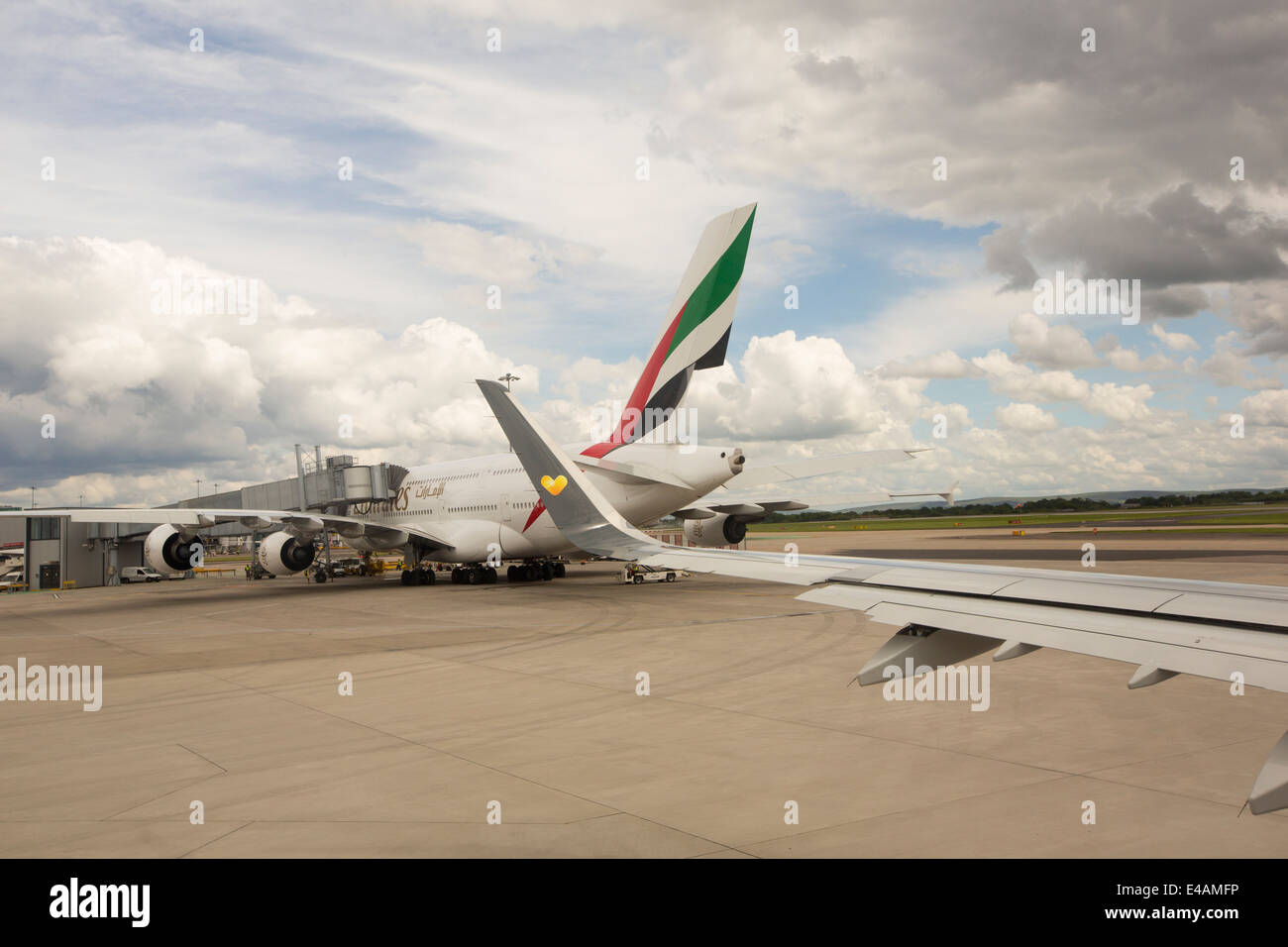 Planes at Manchester airport, UK Stock Photo - Alamy
