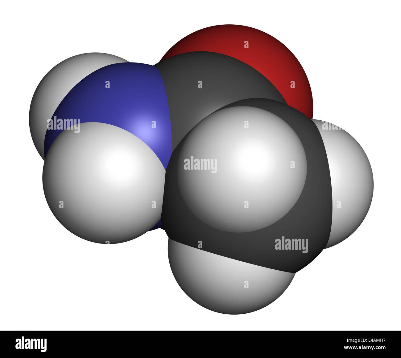 Acetamide (ethanamide) molecule. Used as plasticizer and industrial ...