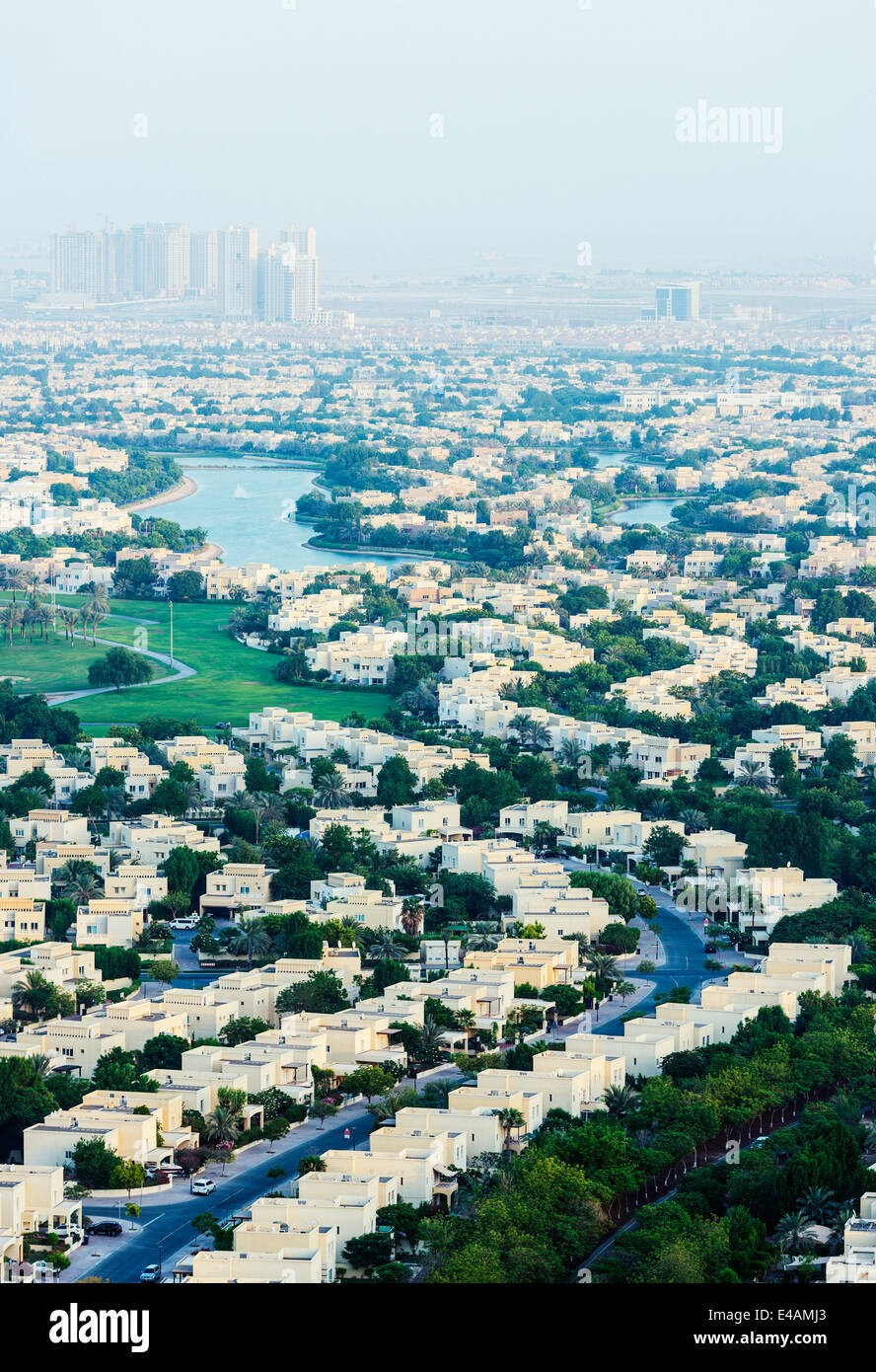 Middle East, United Arab Emirates, Dubai, residential villas Stock ...