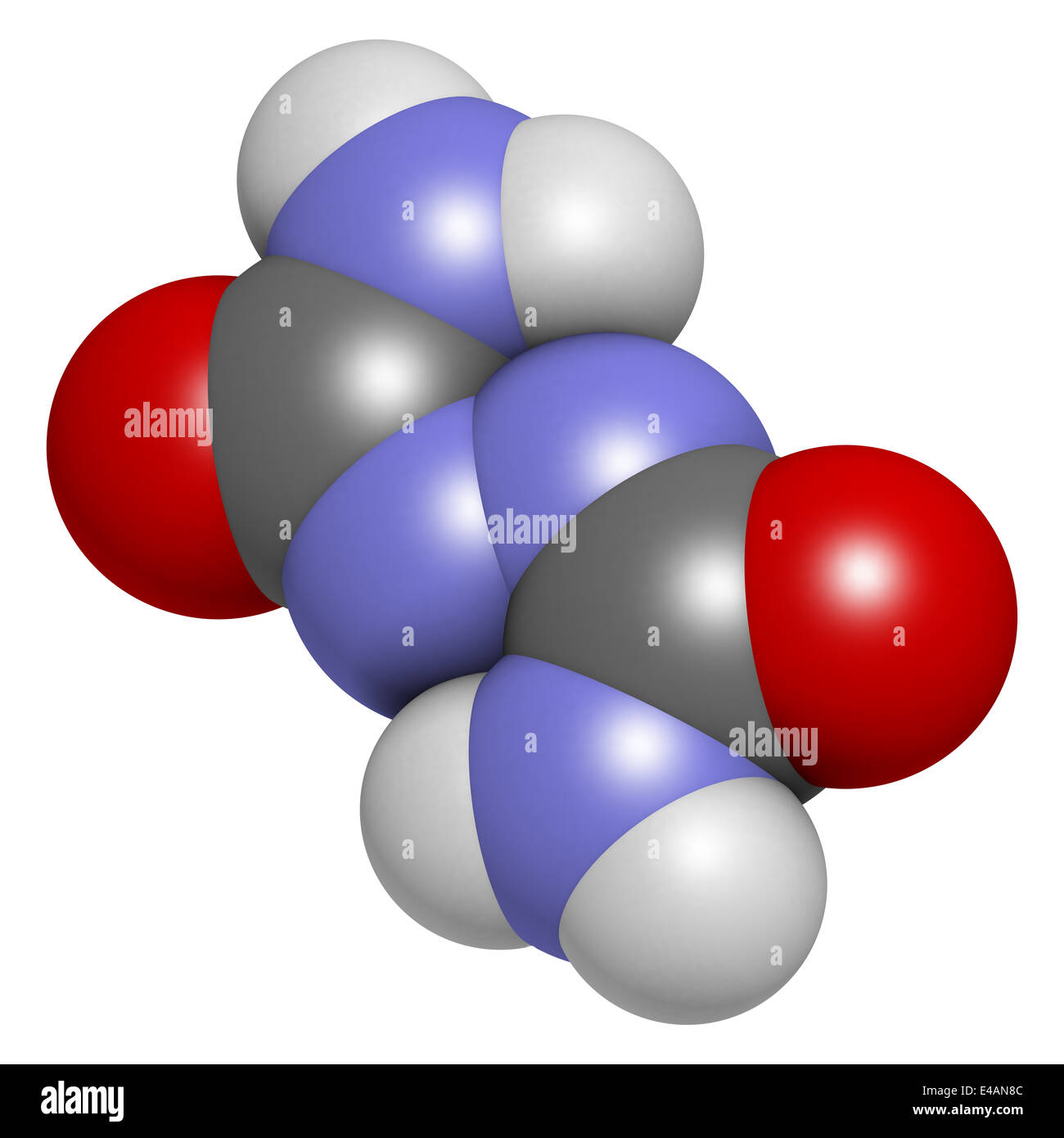 Azodicarbonamide food additive molecule. Used in bread production as ...