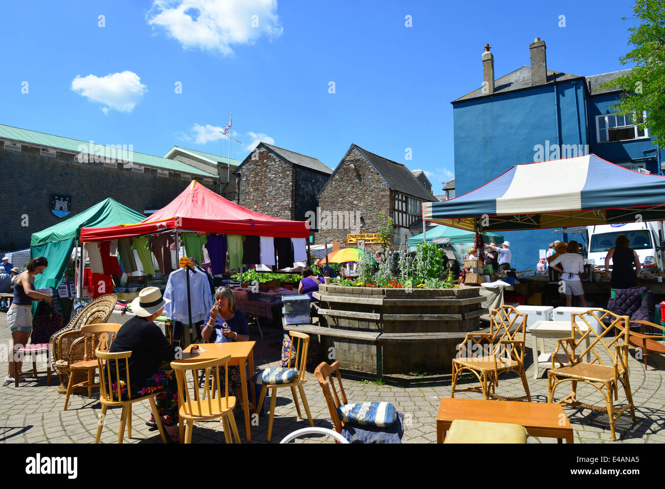 Totnes Town Centre South Devon England Uk High Resolution Stock ...