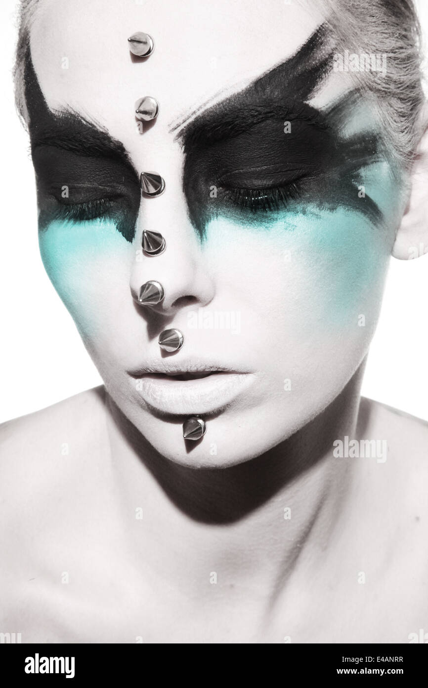 Avant-garde fashion portrait Stock Photo - Alamy