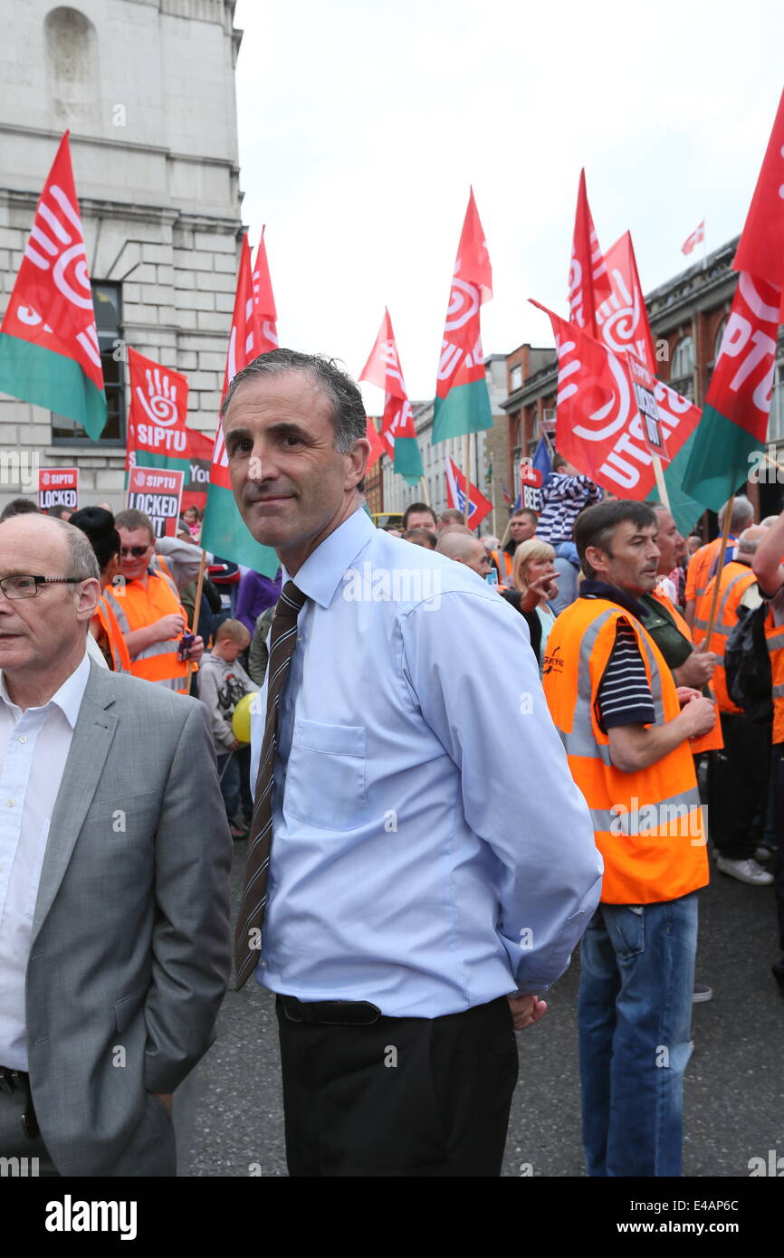 London, UK. 07th July, 2014. Sinn Fein politician Chris Andrews during ...