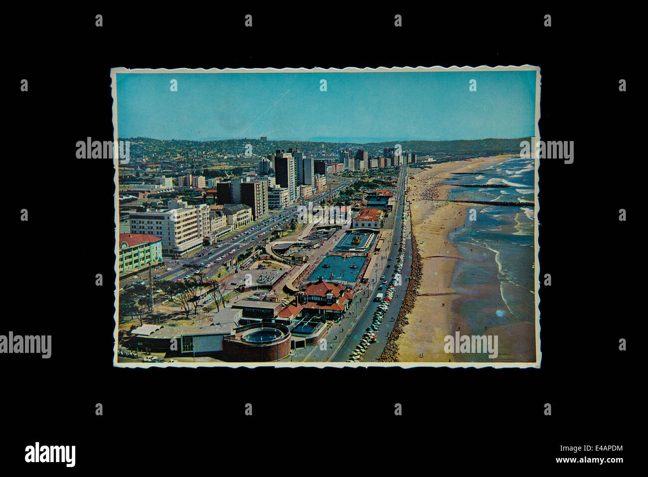 Durban in an old postcard Stock Photo - Alamy