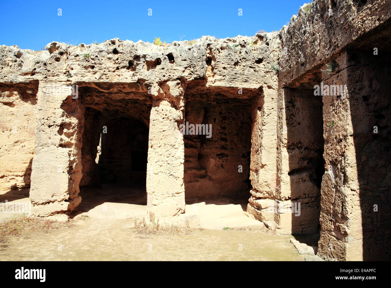Tombs of the Kings, Paphos, Cyprus are a 4th century BC necropolis, of ...