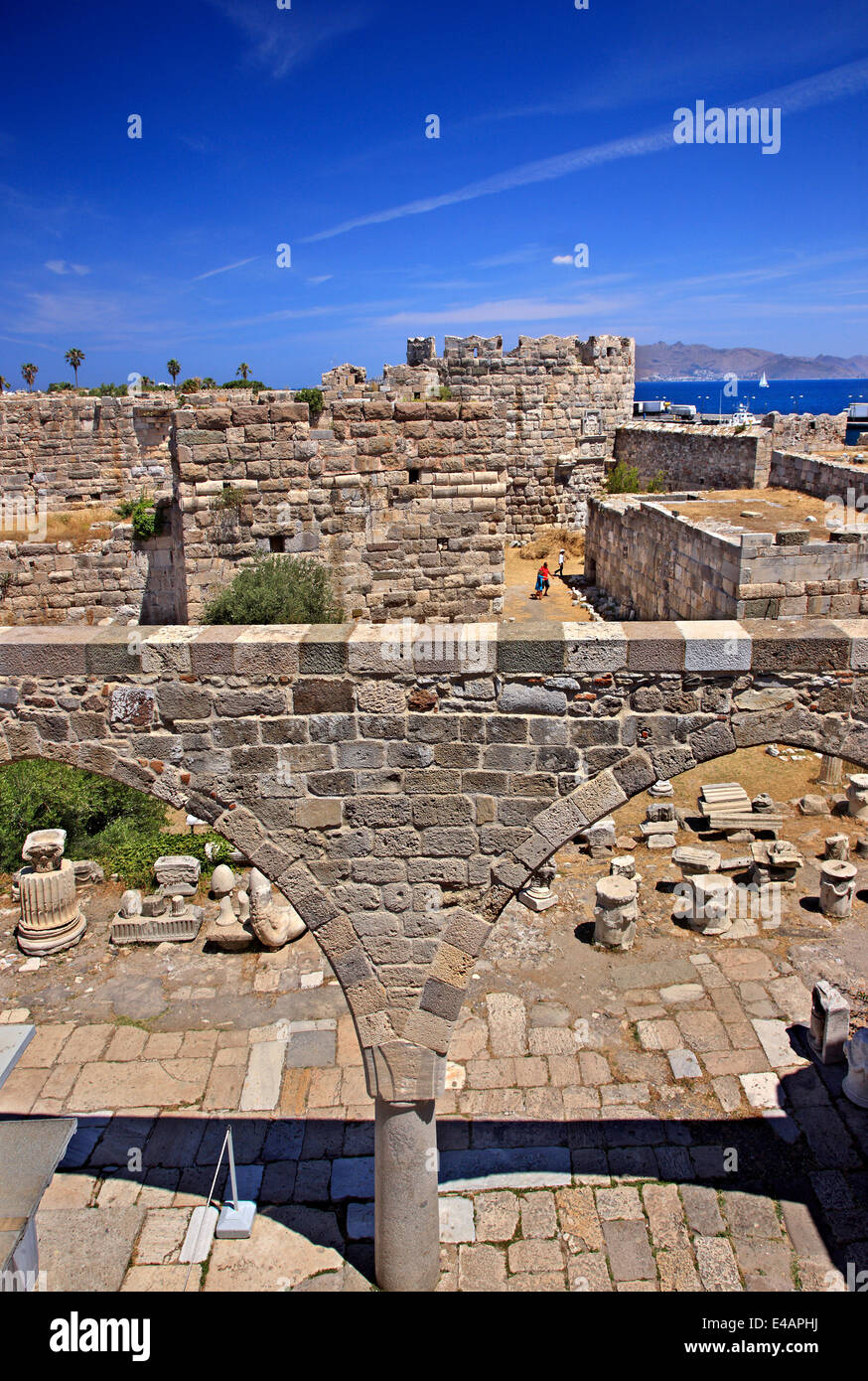 Inside the castle of Neratzia (or "Nerantzia"- Castle of the Knights ...