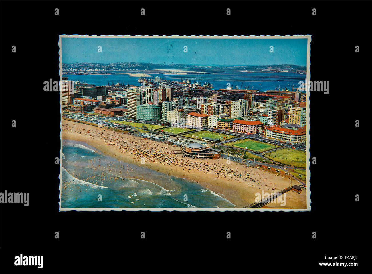 Durban in an old postcard Stock Photo - Alamy