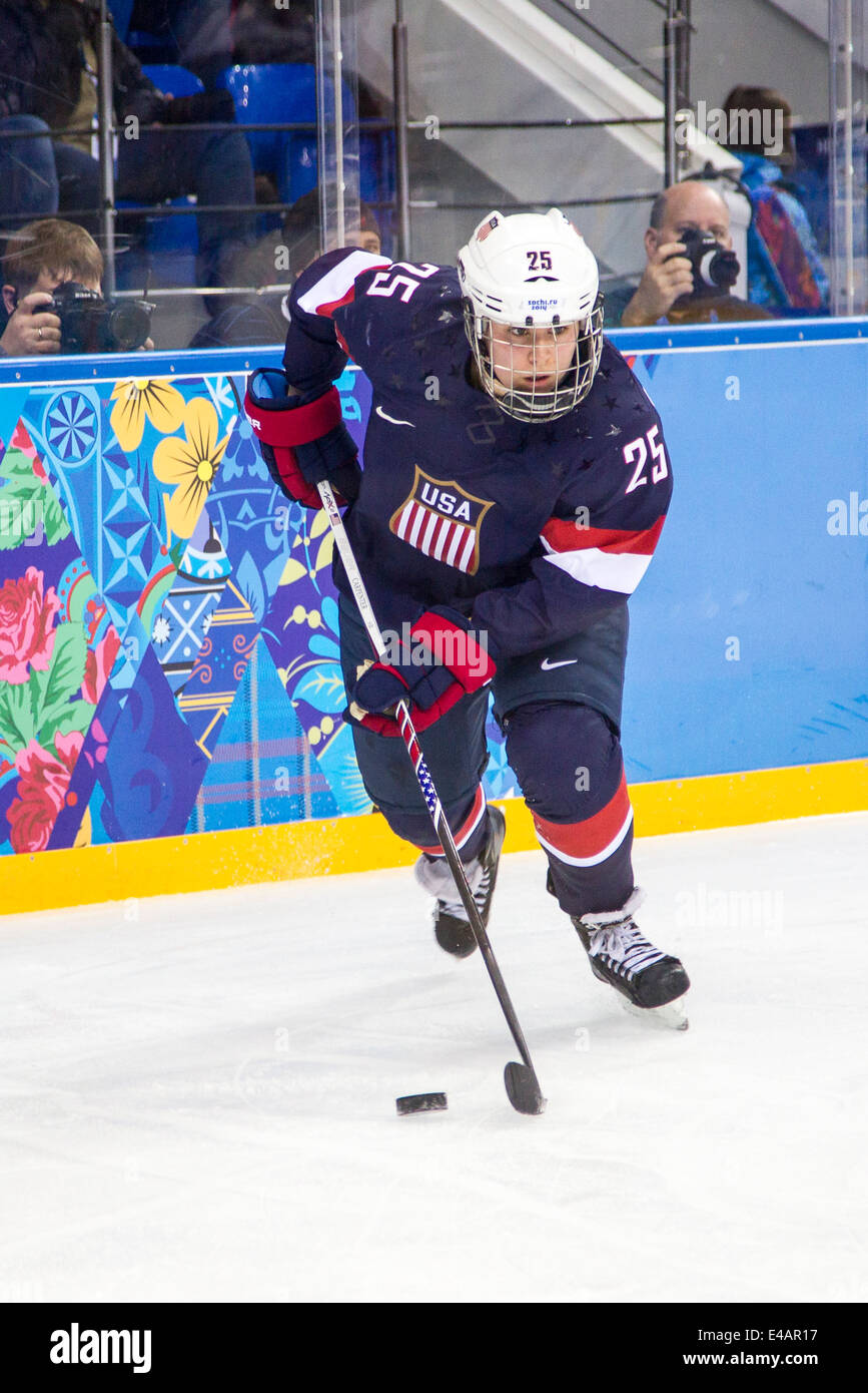 Alex Carpenter (USA) during ice hockey game vs FIN at the Olympic ...