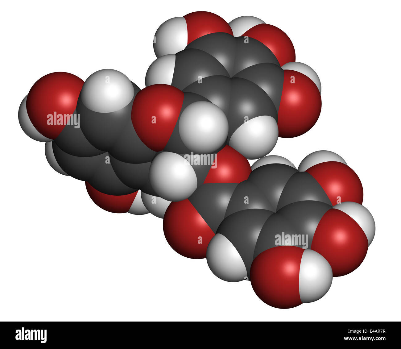 Epigallocatechin gallate (EGCG) green tea polyphenol molecule. Has ...