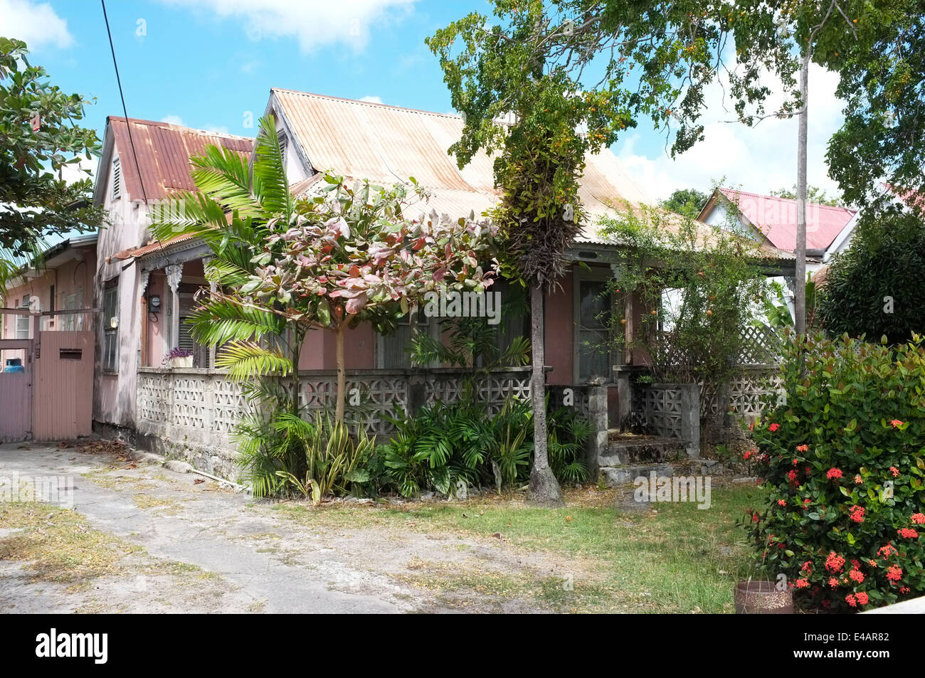 Chattel house at Hastings, Barbados, West Indies Stock Photo - Alamy