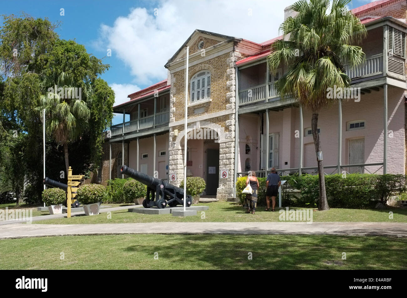 Military Prison at the Barbados Garrison, Hastings, Barbados Stock ...