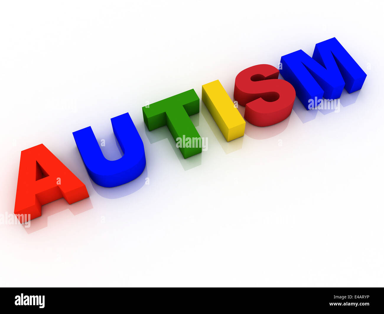 Autism Word Background Hope Research Stock Photo - Alamy