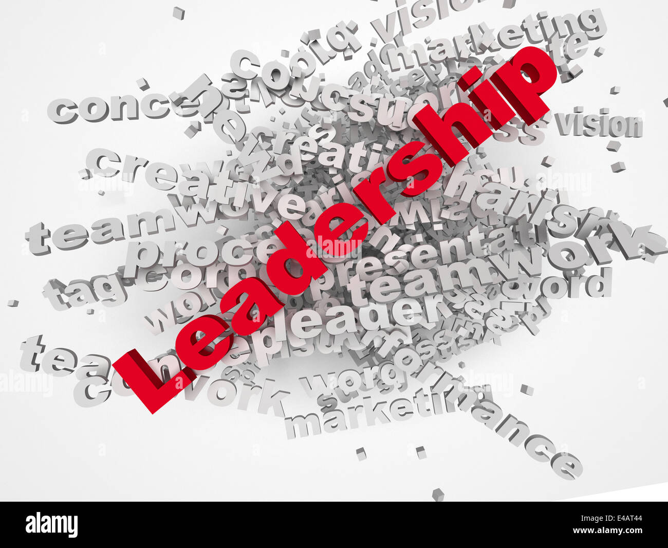 Leadership word cloud illustration. Word collage concept Stock Photo ...