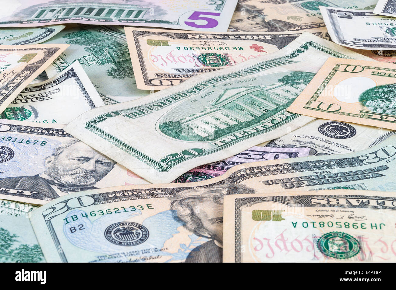 Closeup of dollar banknotes forming a money background Stock Photo - Alamy