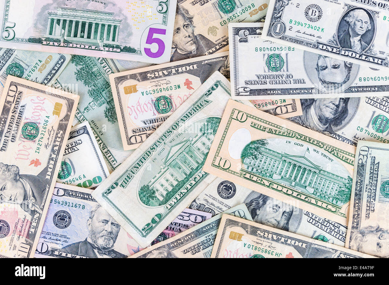 Closeup of dollar banknotes forming a money background Stock Photo - Alamy