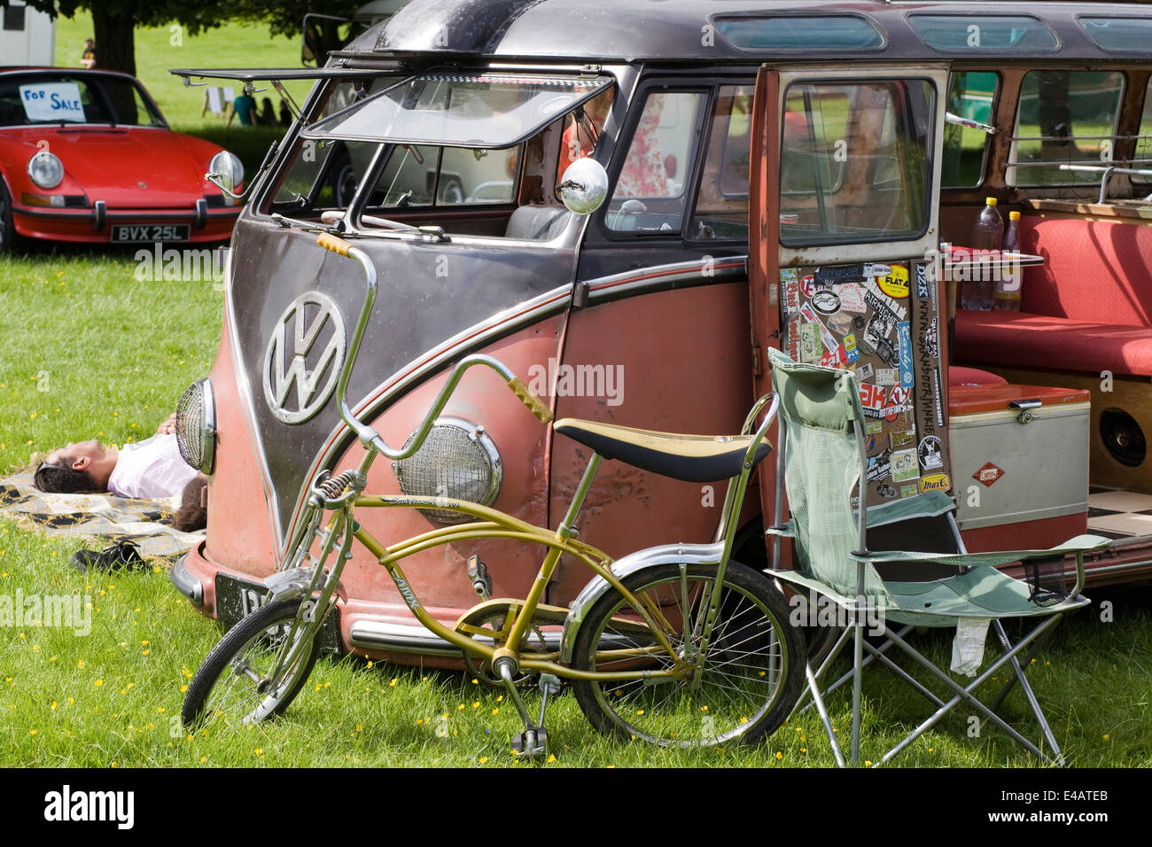 VW Split Screen Volkswagen camper vans at a VW show Stock Photo - Alamy