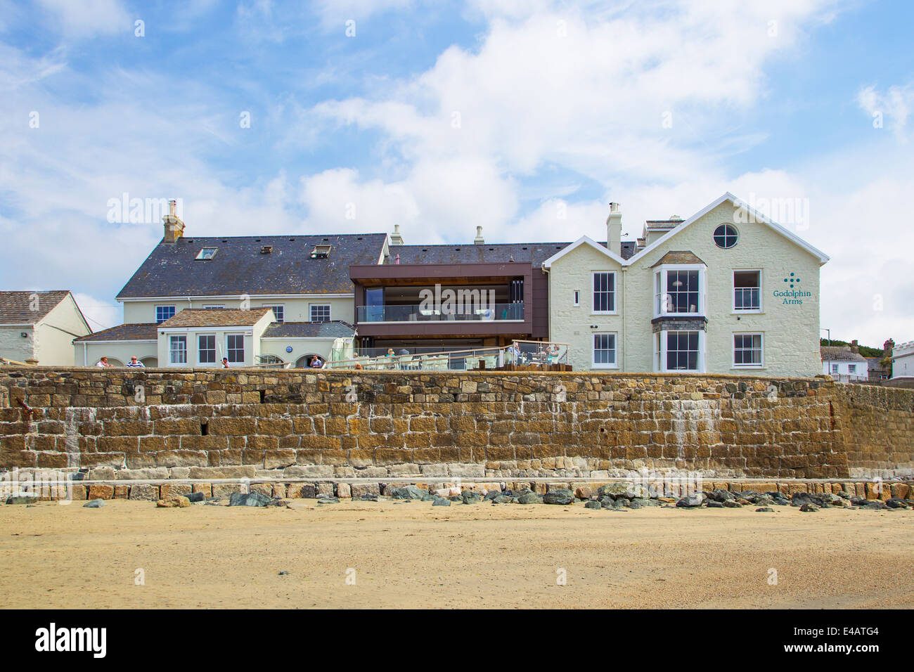 Godolphin Arms at Marazion, Near Penzance, Cornwall England Stock Photo ...