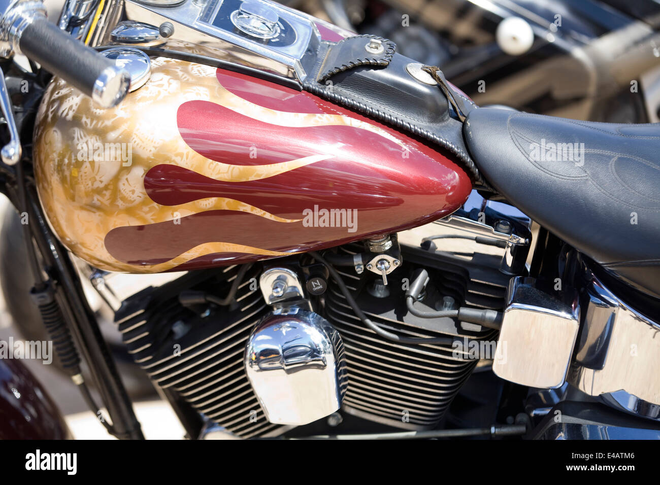 Harley davidson motorcycle tanks hi-res stock photography and images ...