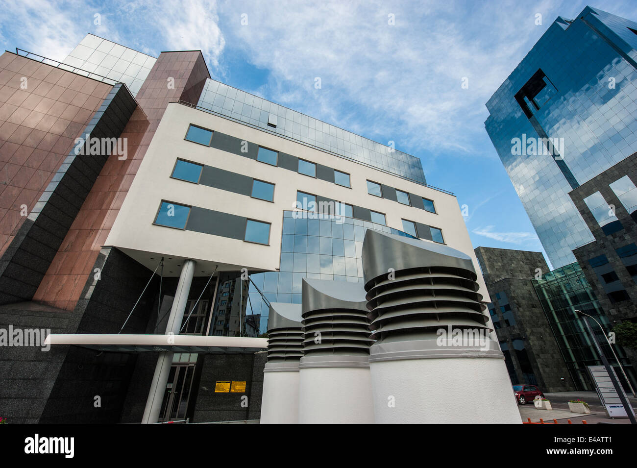 Modern high-rise office building in Warsaw, Poland Stock Photo - Alamy