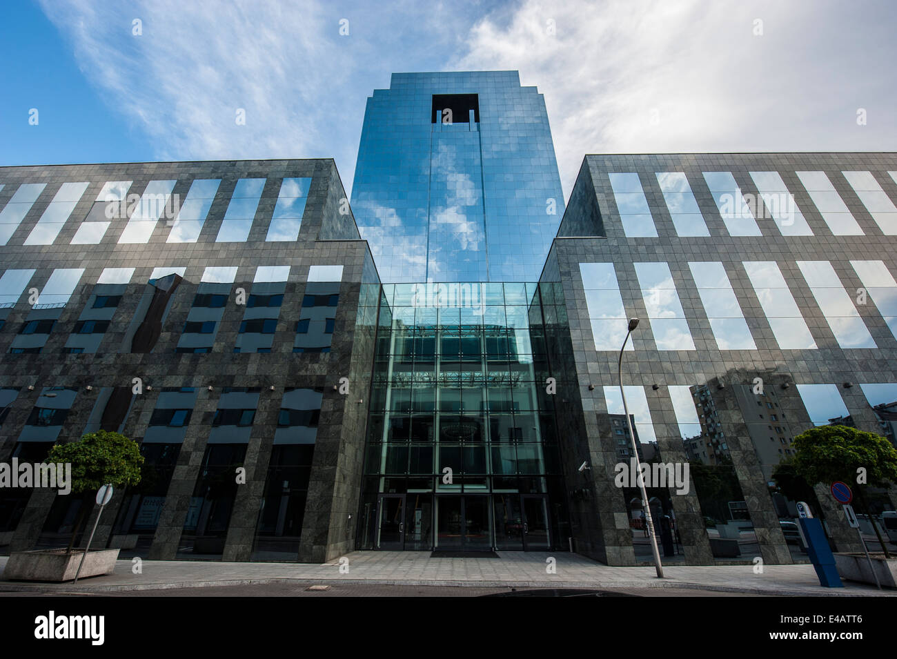 Modern high-rise office building in Warsaw, Poland Stock Photo - Alamy