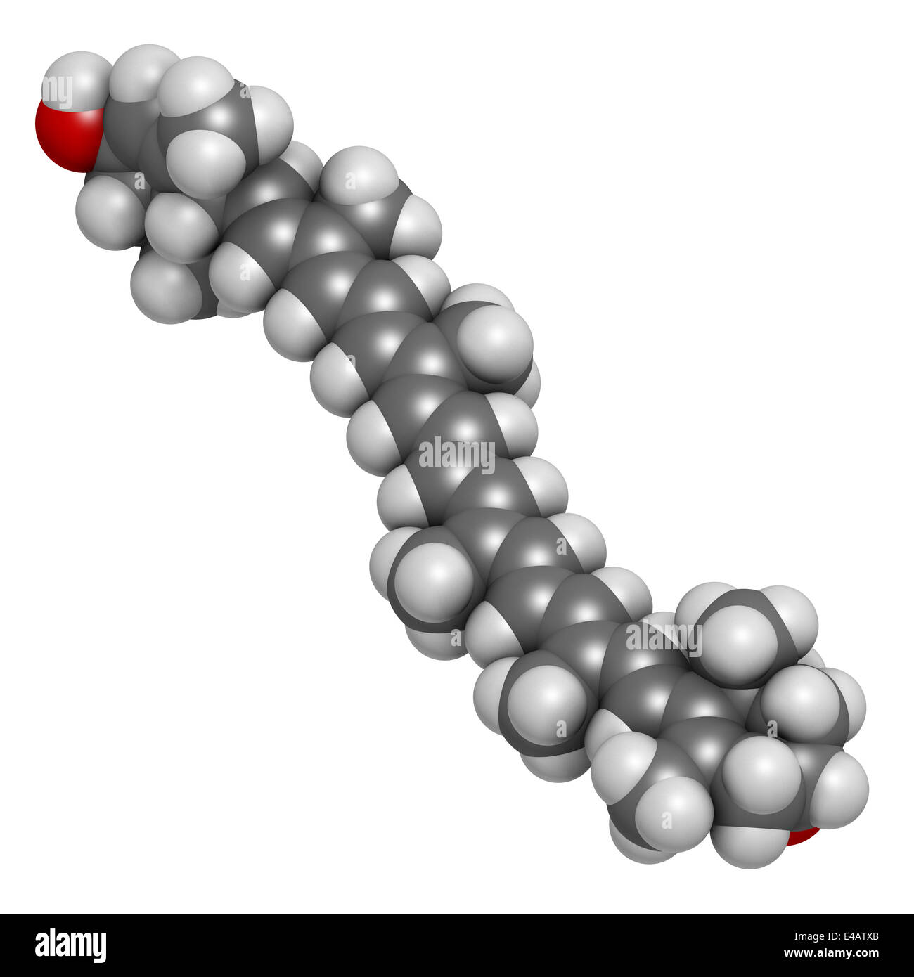 Lutein carotenoid molecule. Nutrient present in green leafy vegetables ...