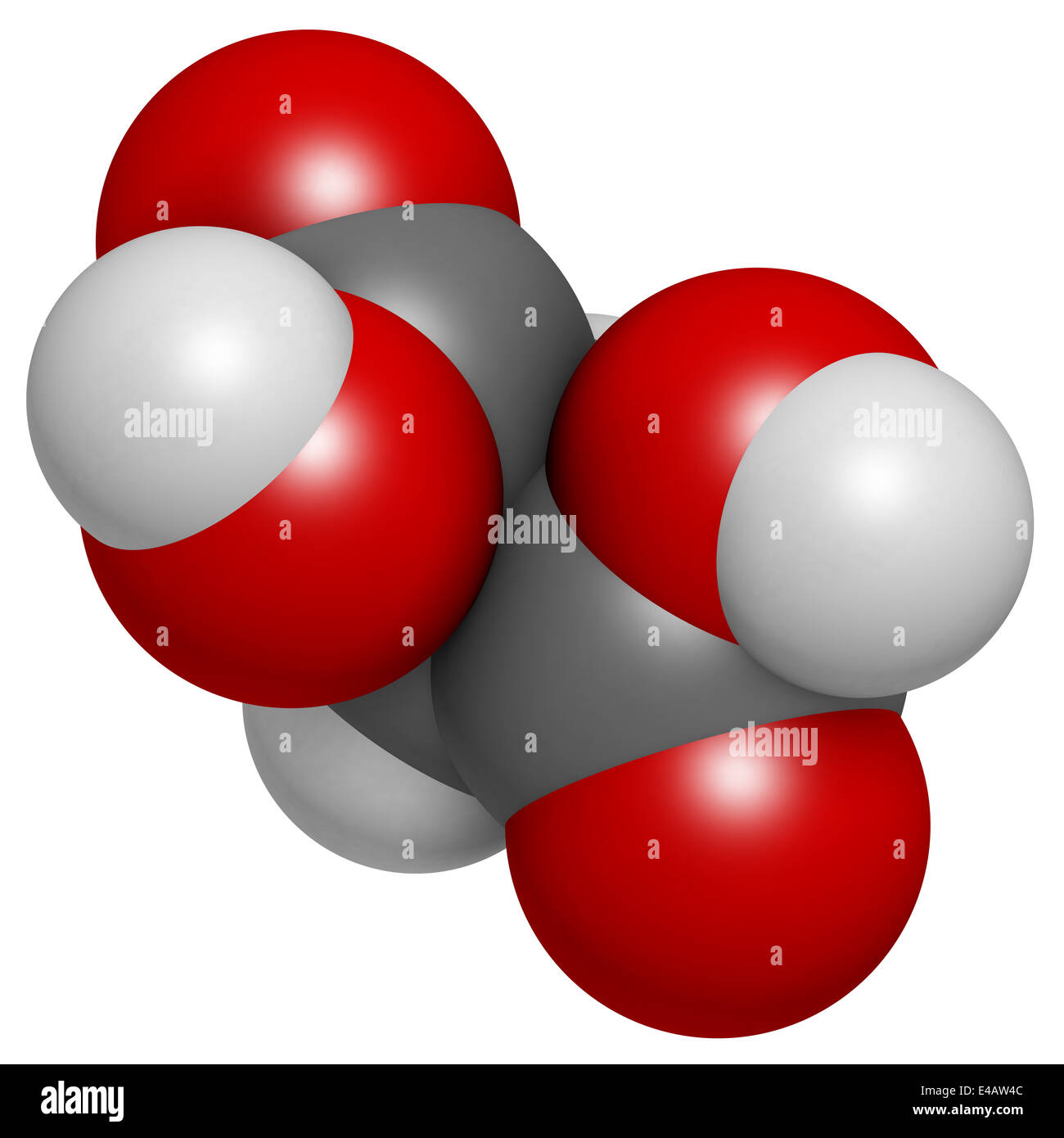 Malonic acid organic dicarboxylic acid molecule. Atoms are represented ...