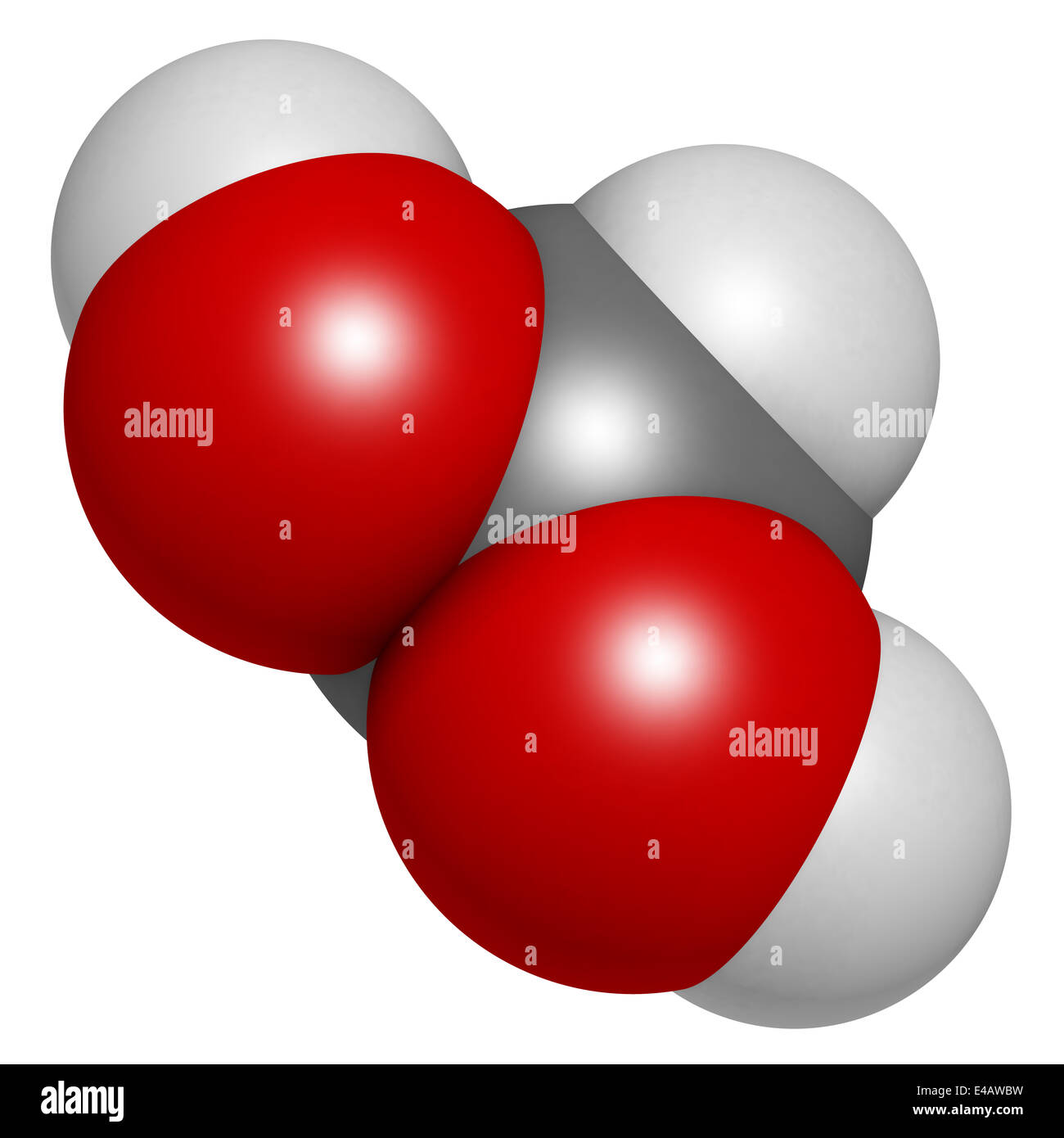 Methylene glycol (methanediol, formaldehyde monohydrate) molecule ...