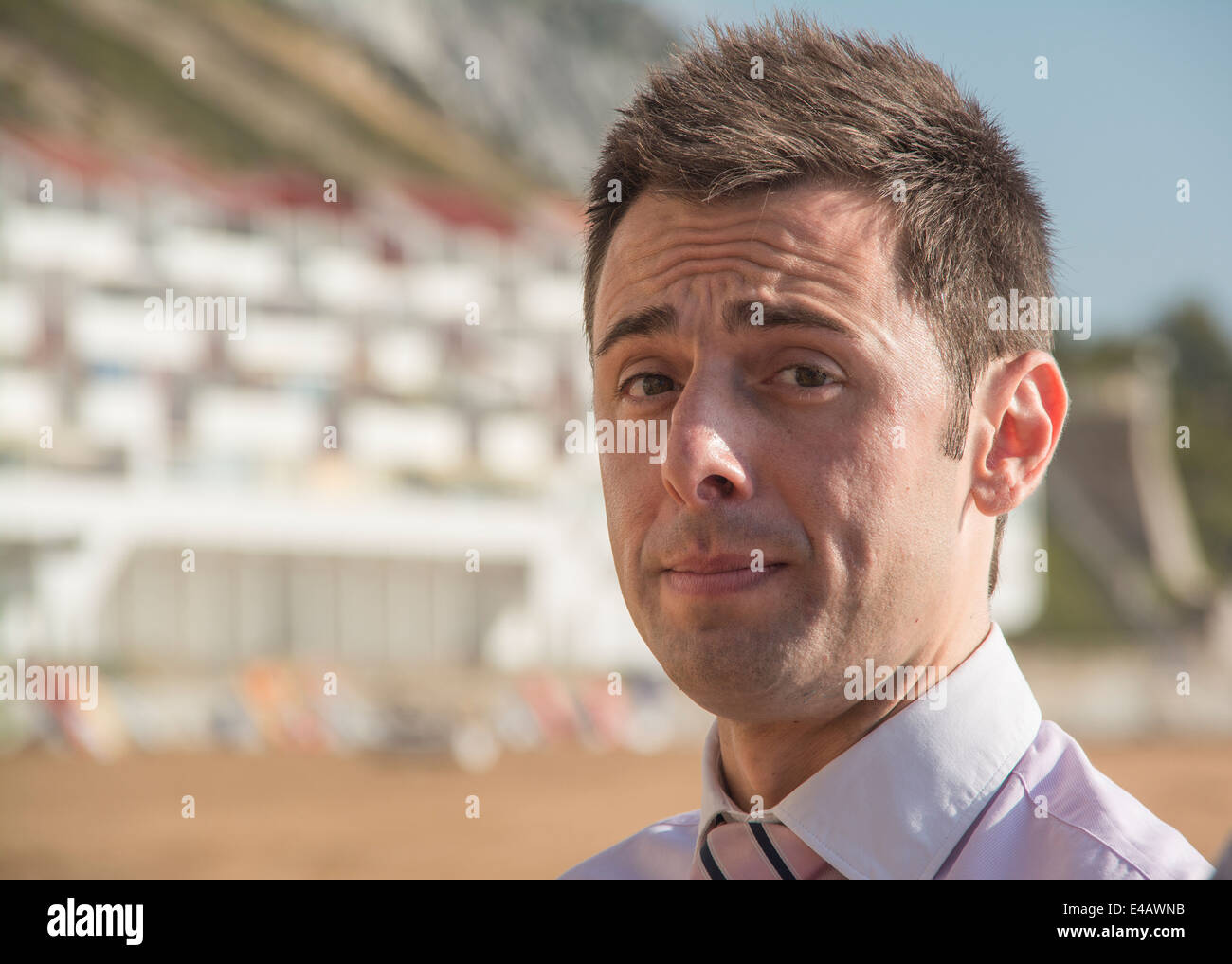 Gibraltar tourism Minister Neil Costa during the launch of ...