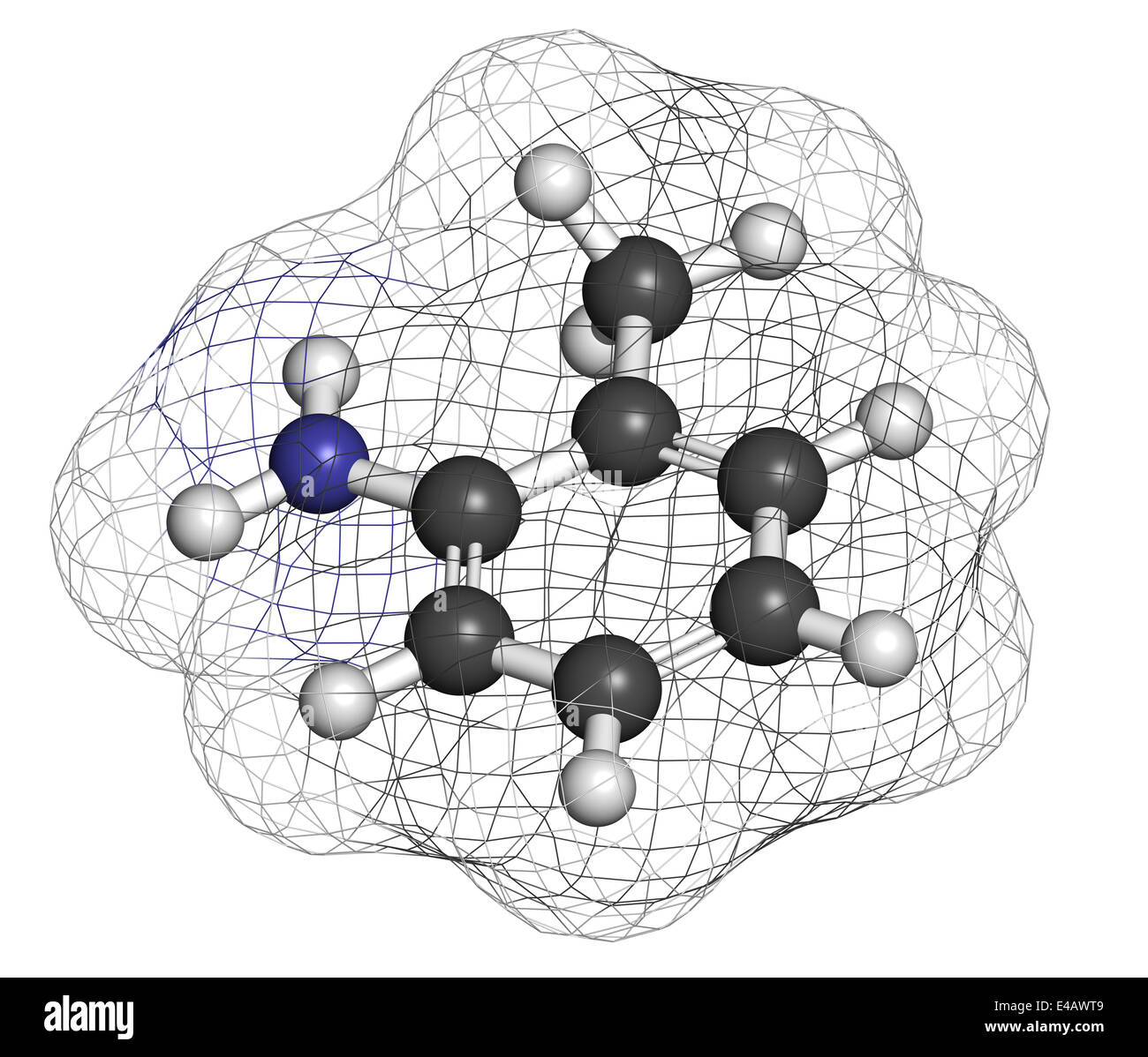 Toluidine ortho toluidine methylaniline molecule hi-res stock ...