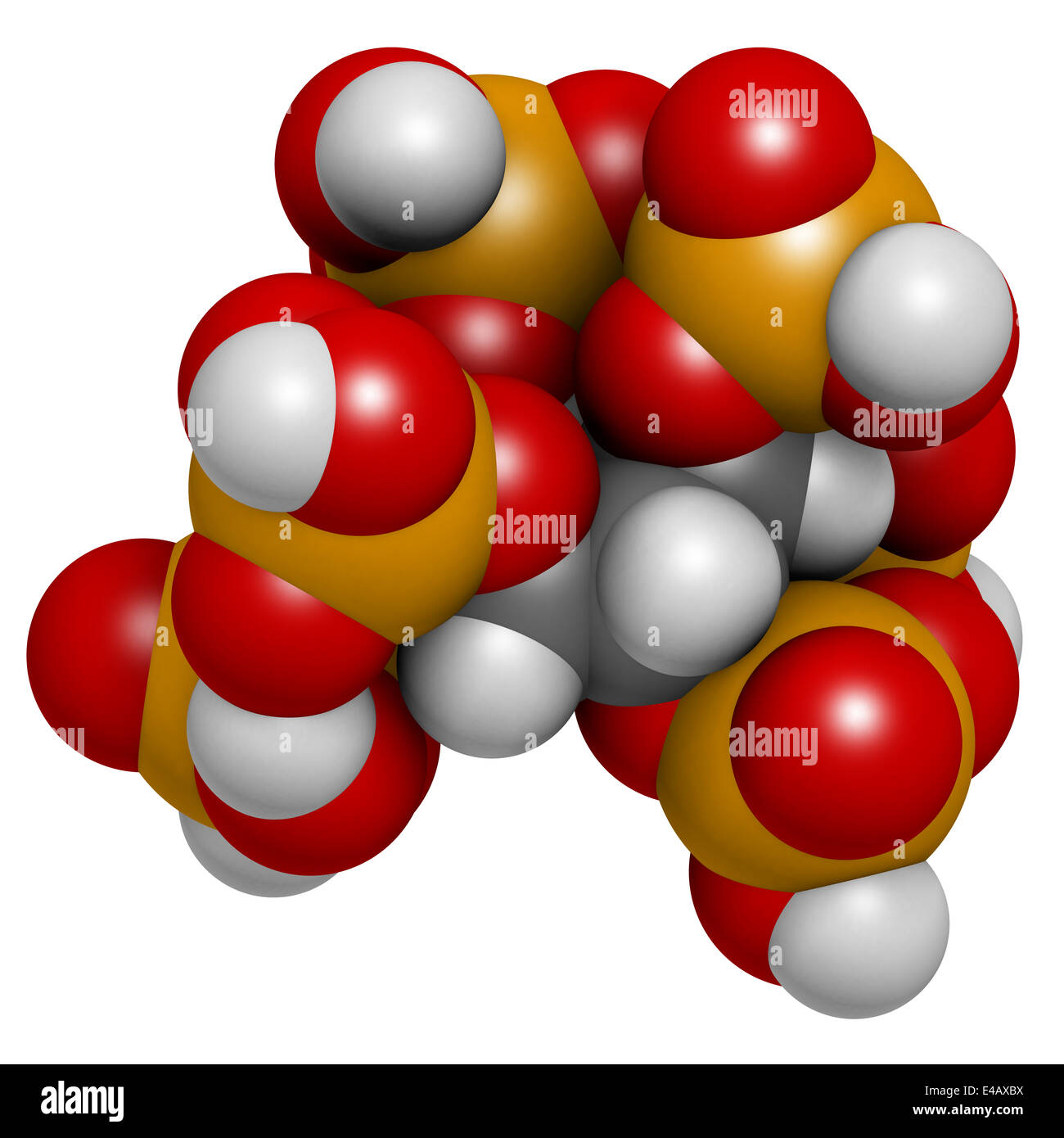 Phytic acid (hexakisphosphate, IP6, phytate) molecule. Present in seeds ...
