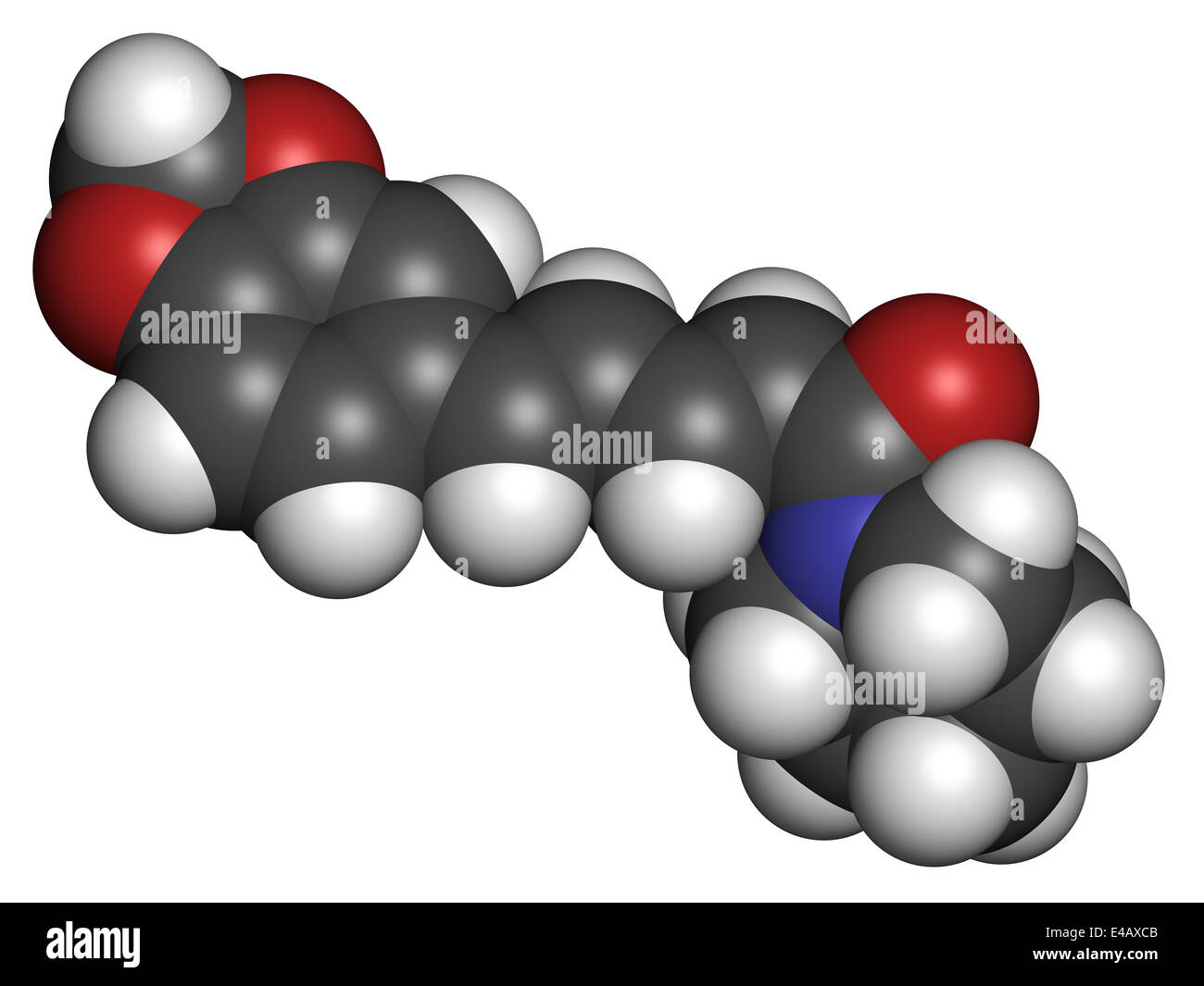 Piperine black pepper molecule. Responsible for the pungency of black ...