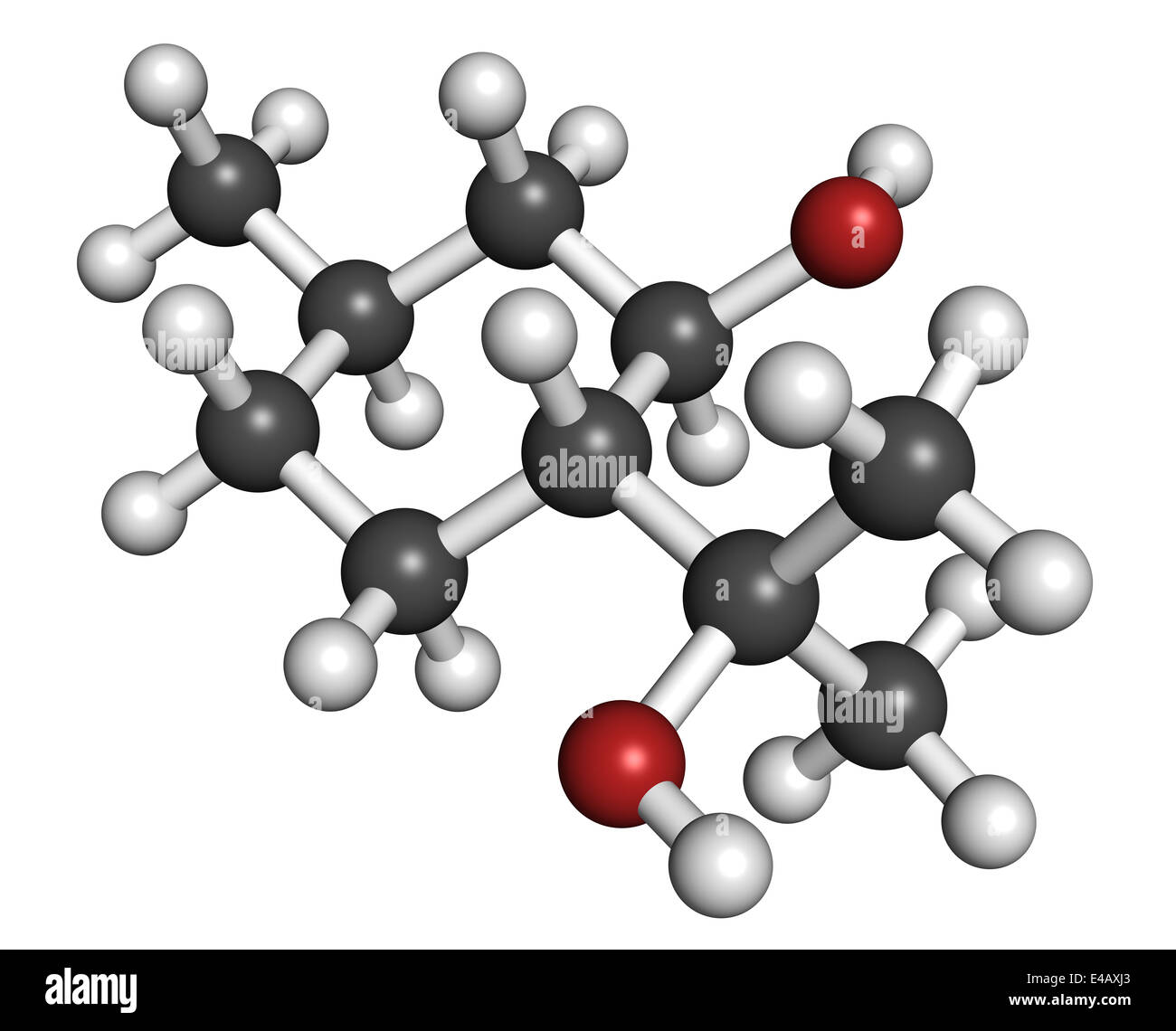 p-Menthane-3-8-diol (PMD, menthoglycol) insect repellent molecule ...